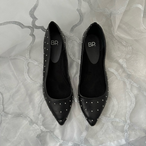 bp | Shoes | Bp Black Studded Flats | Poshmark